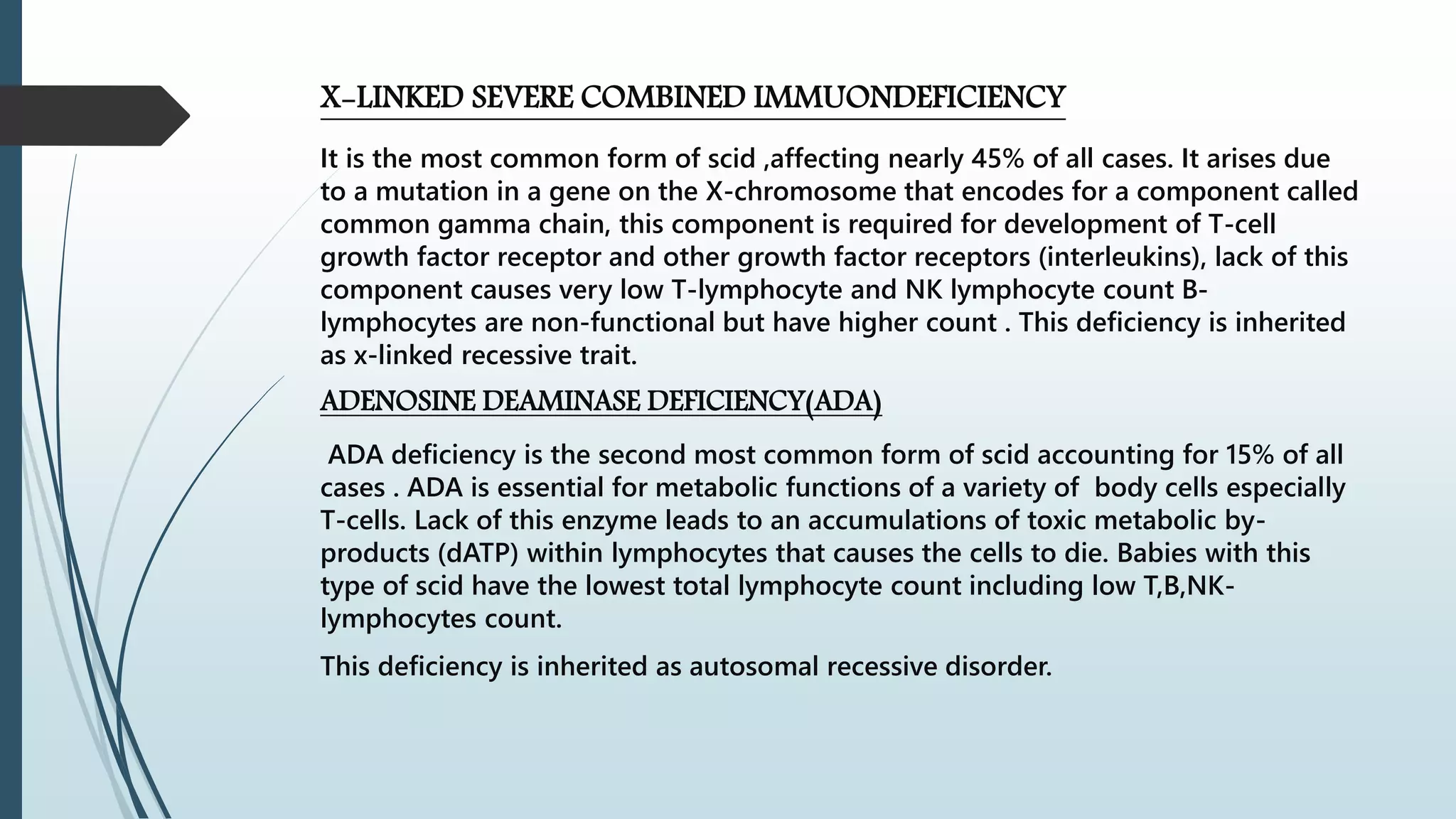 severe combined immunodeficiency syndrome | PPTX