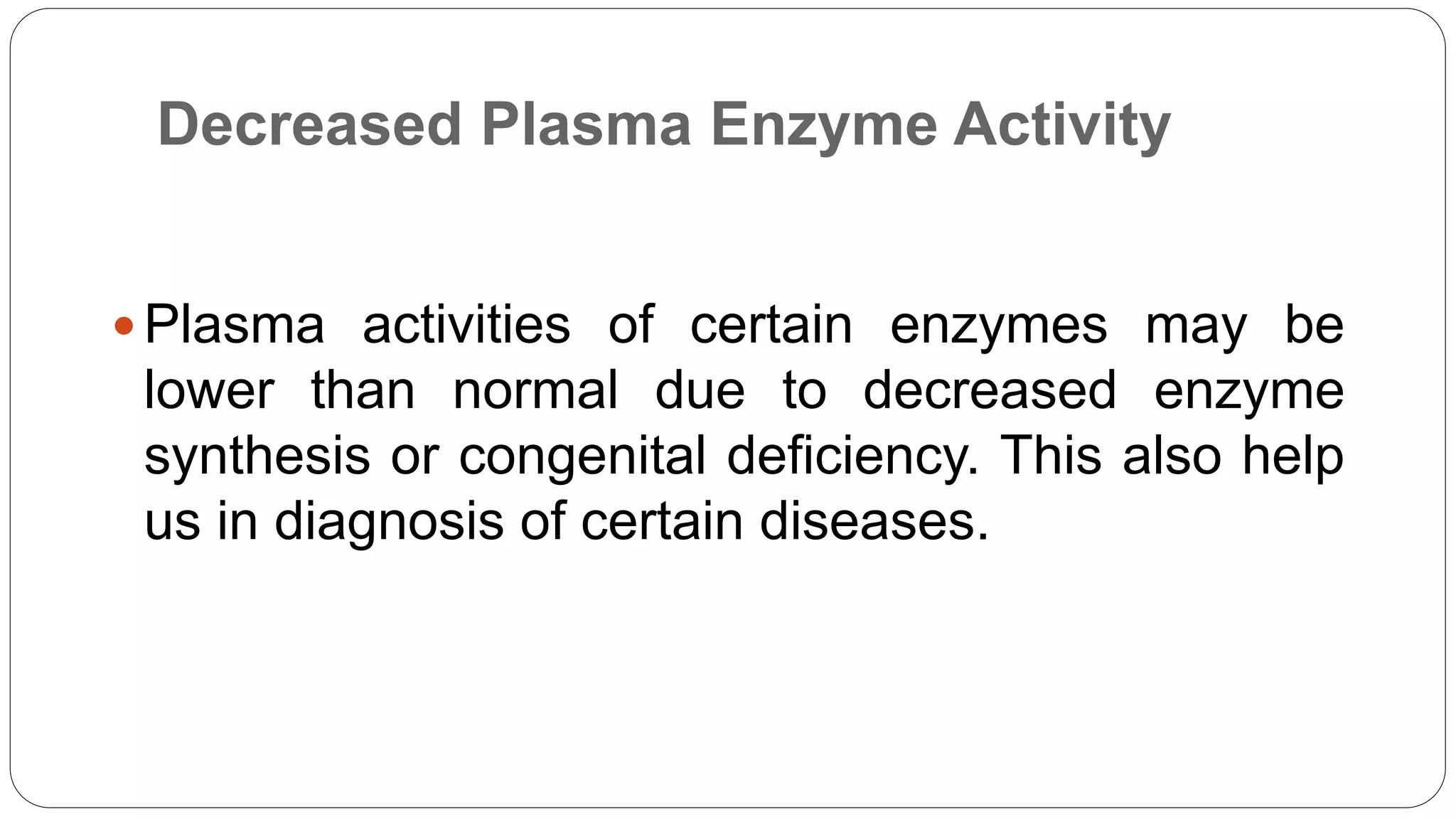 Diagnostic Application of enzyme ppt | PPTX