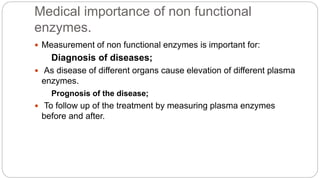 Diagnostic Application of enzyme ppt | PPTX
