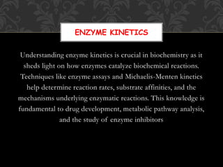 techniques in biochemisrty in developed molecular system | PPT