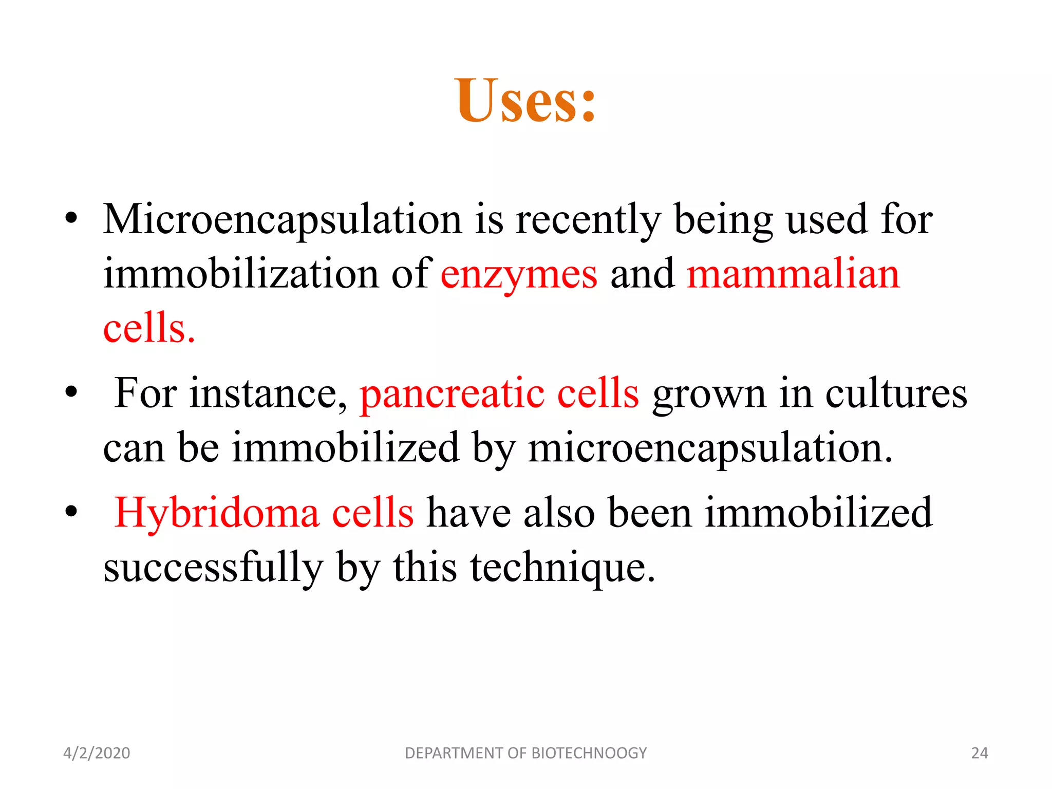 Immobilized Microbial cell | PPTX