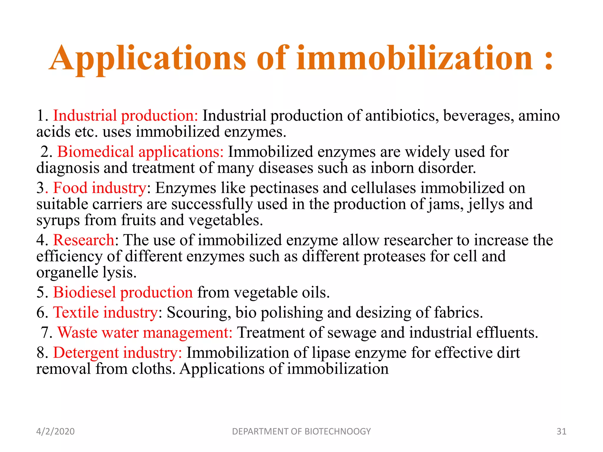 Immobilized Microbial cell | PPTX