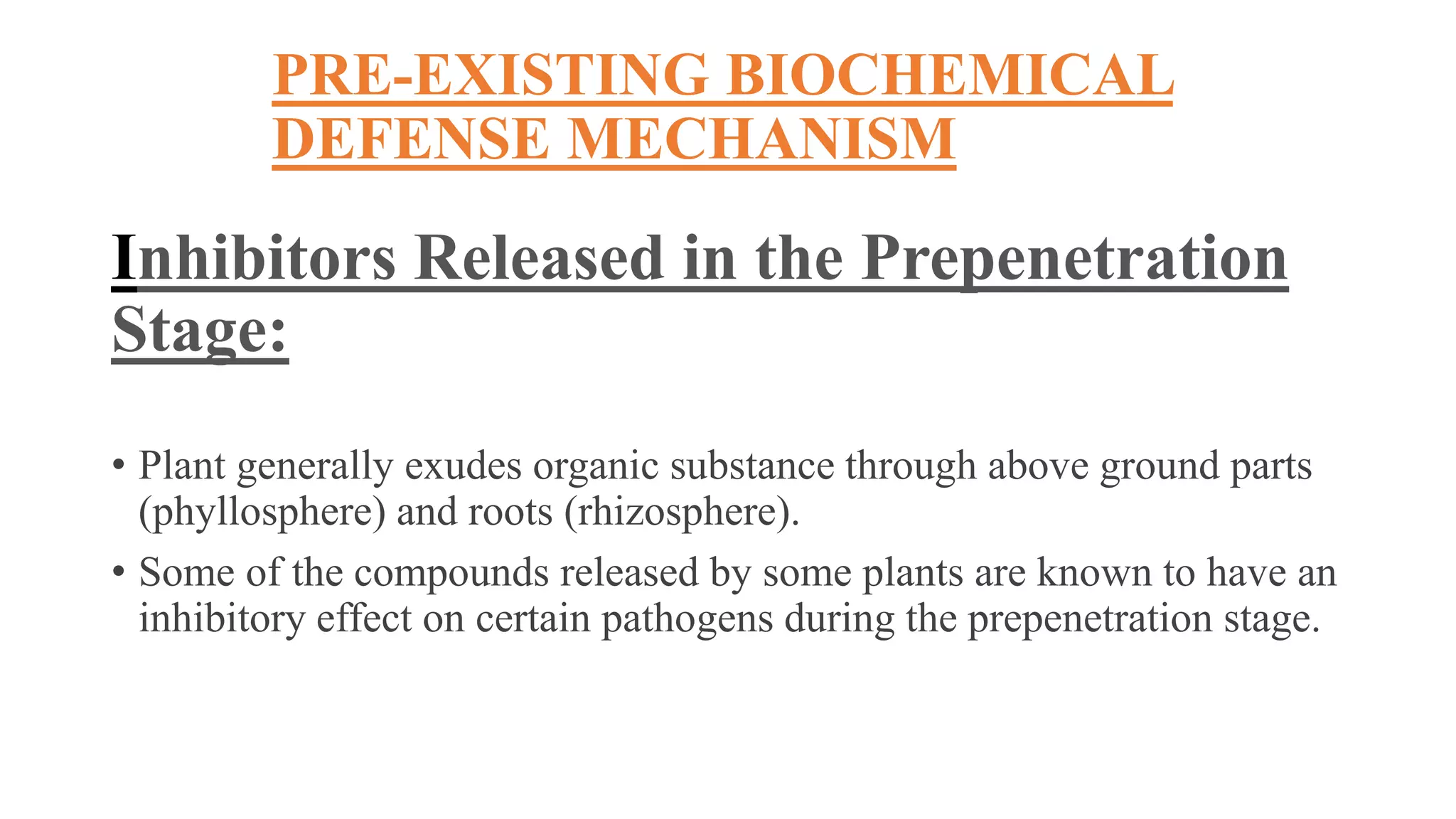 Biochemical defence mechanism of plants | PPTX
