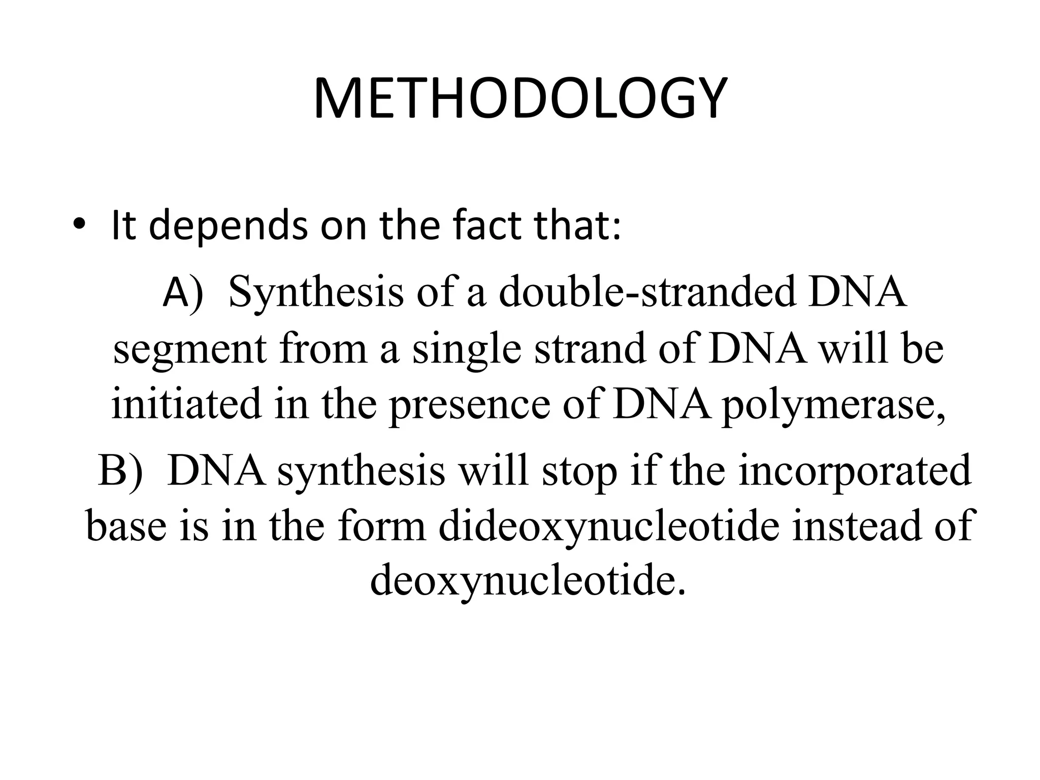 DNA TERMINATION METHOD | PPTX