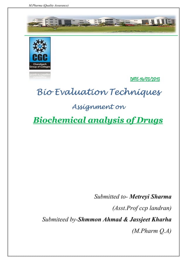 Biochemical analysis techniques | PDF | Chemistry | Science