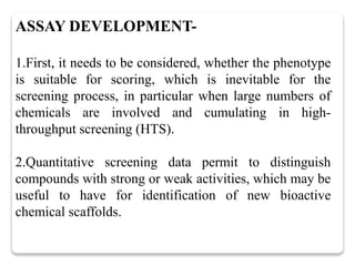 Biochemical and molecular level screening system and their strategies ...