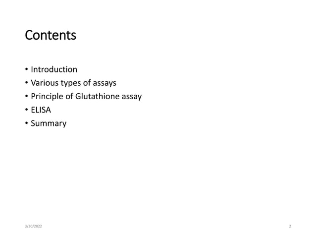 Biochemical assays.pptx | Chemistry | Science