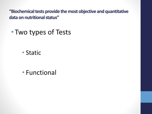 Biochemical Assessment PowerPoint | PPTX