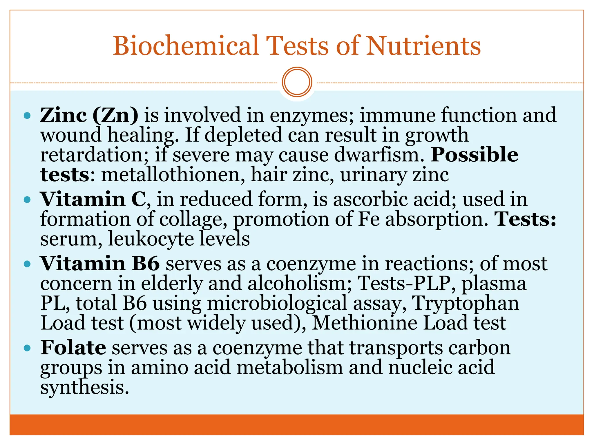 Biochemical Assessment.presentation slidesharept | PPT