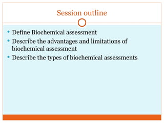 biochemical assessment Lec 4th semester 2025.ppt