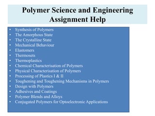 Biochemical Assignment Help | PPTX | Biological Sciences | Science