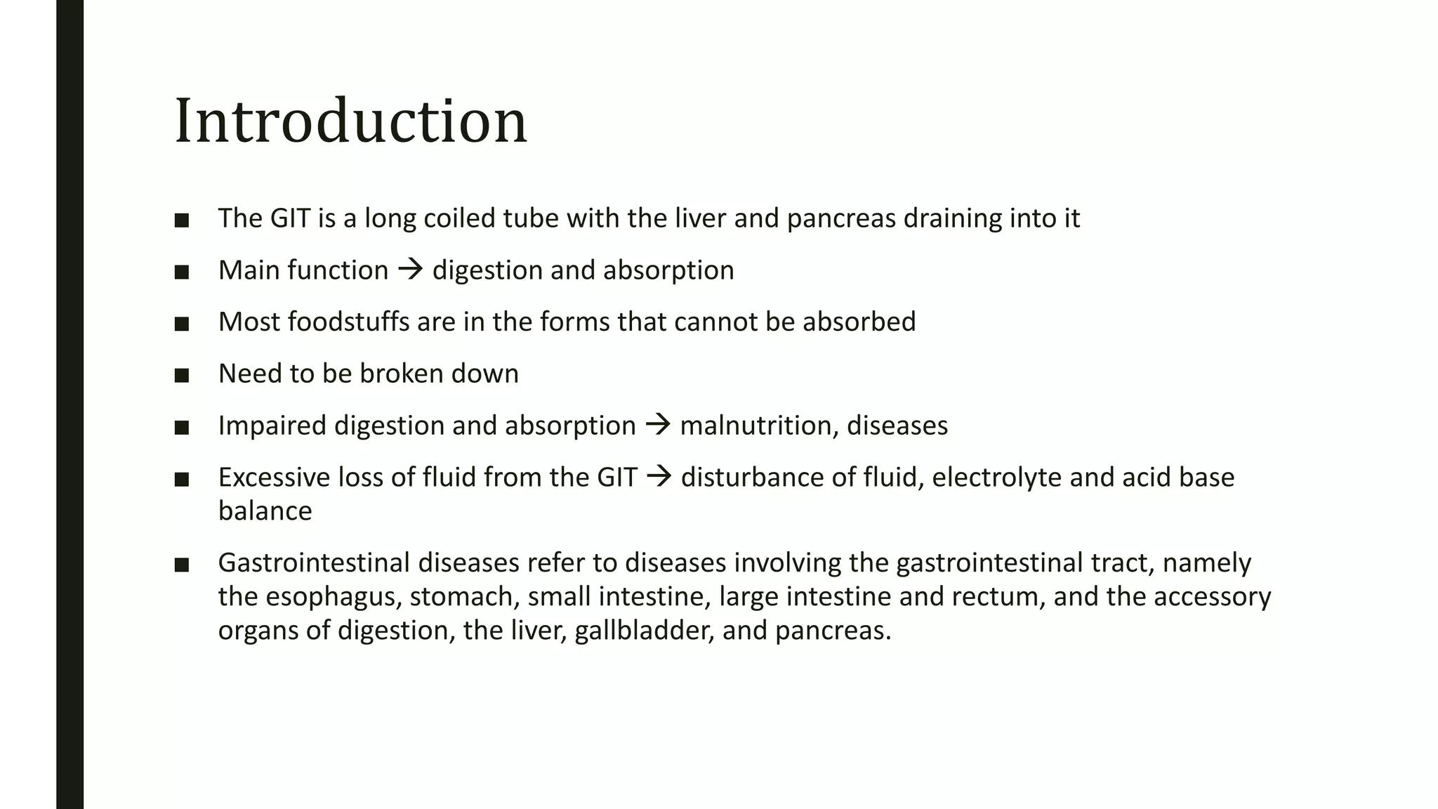 Biochemical basis of Gastrointestinal tract disorders | PPTX