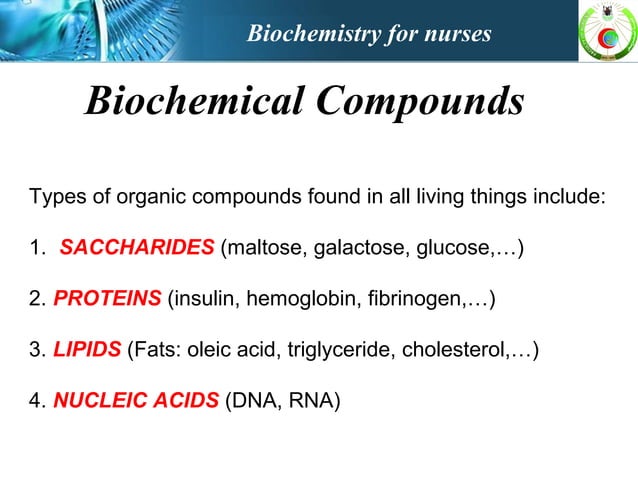Biochemical compounds | PPT
