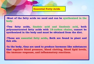 Biochemical concept of lipids | PPTX