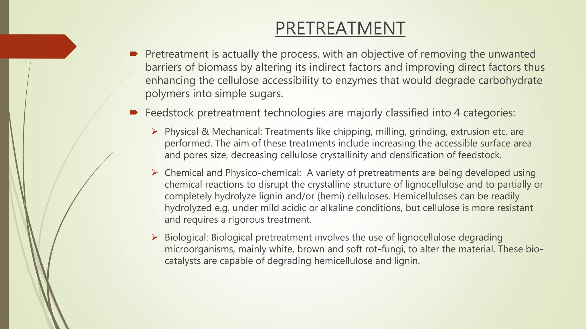 Biochemical conversion process of biomass | PPTX