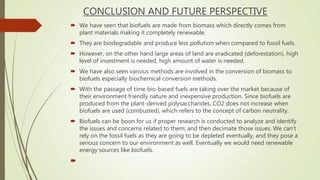 Biochemical conversion process of biomass | PPTX