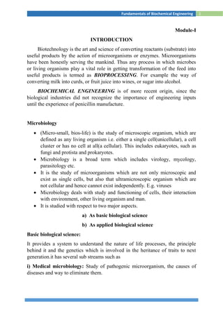 Bio chemical engg notes | PDF