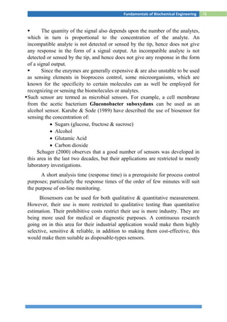 Bio chemical engg notes | PDF