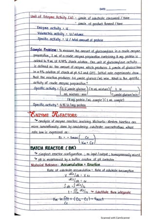 Biochemical Engineering Reviewer - Chem Eng | PDF