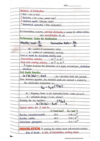 Biochemical Engineering Reviewer - Chem Eng | PDF