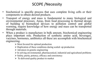 Biochemical Engineering and its scope.pptx