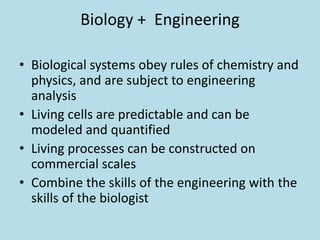 Biochemical engineering lecture | PPTX