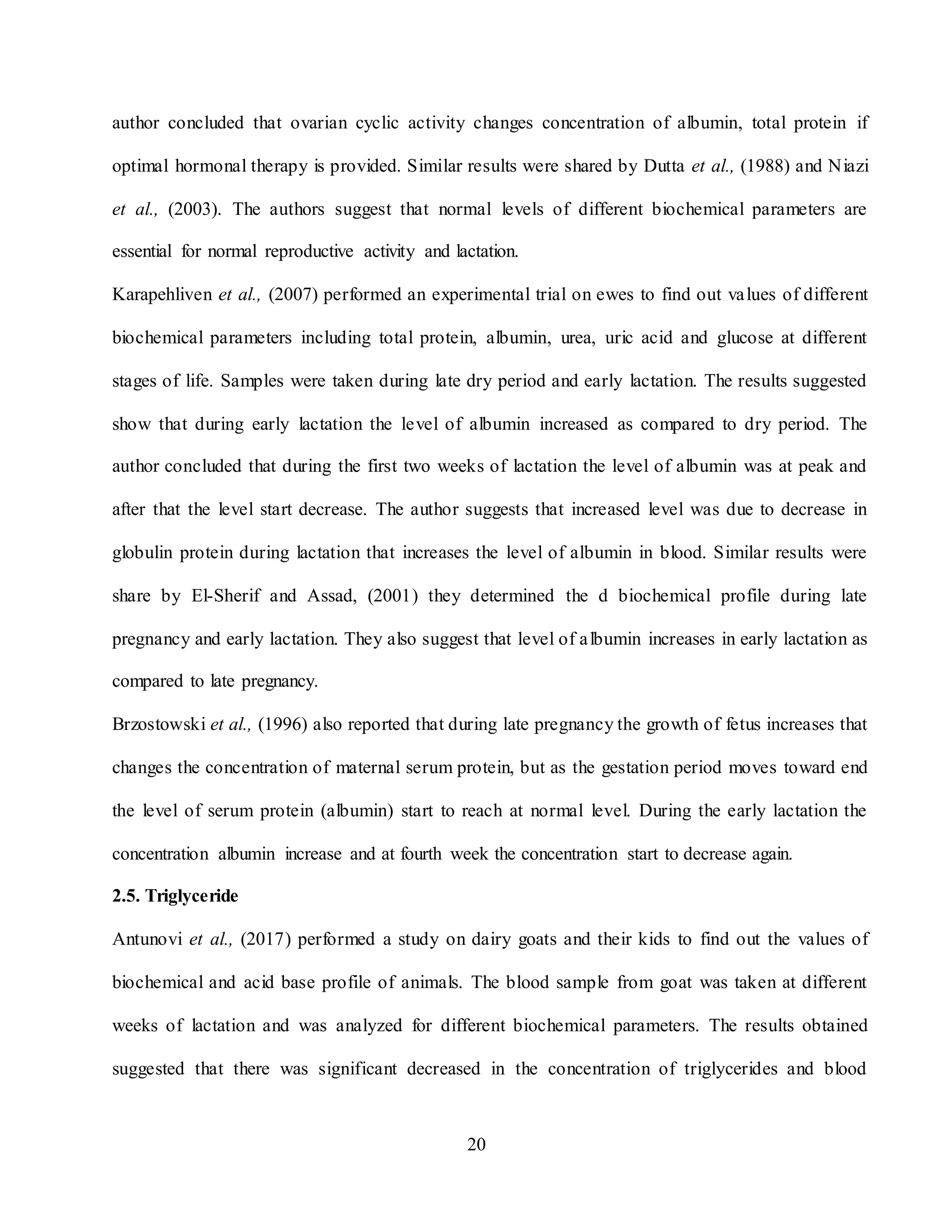 Biochemical feature and hematological profile of nukeri goat during ...