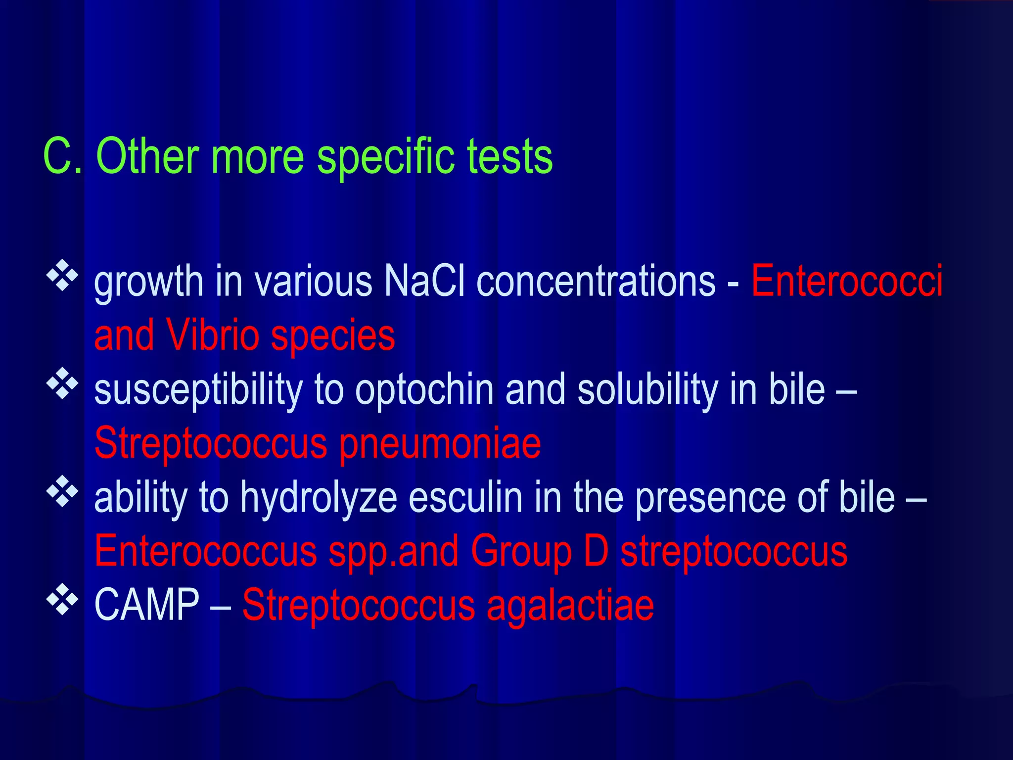 Biochemical identification of bacteria | PPT