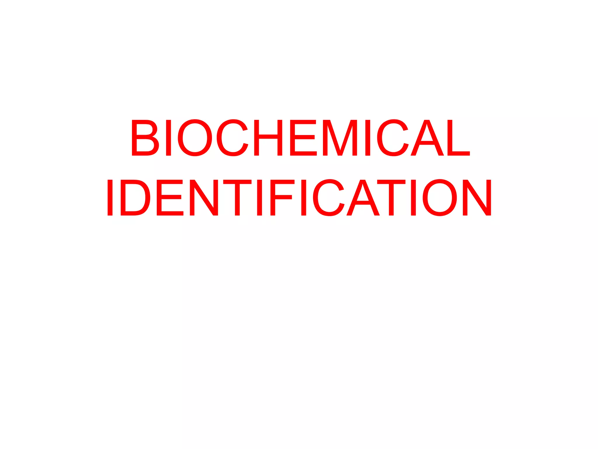 Biochemical Identification of bacteria 2023 sk.ppt | Blood Disorders ...