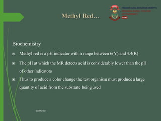 Biochemical test for identification of Bacteria | PPTX