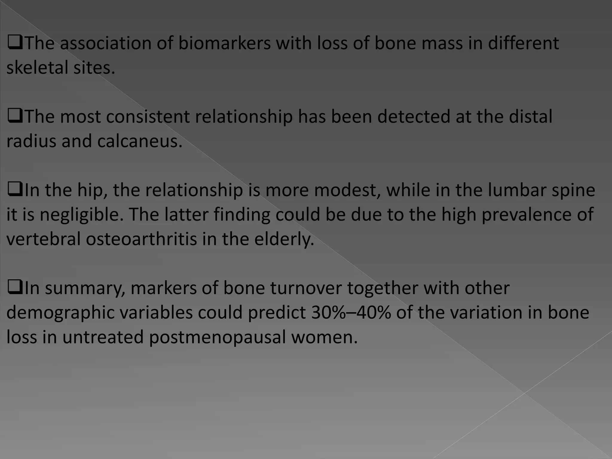 Biochemical markers of bone remodeling | PPTX
