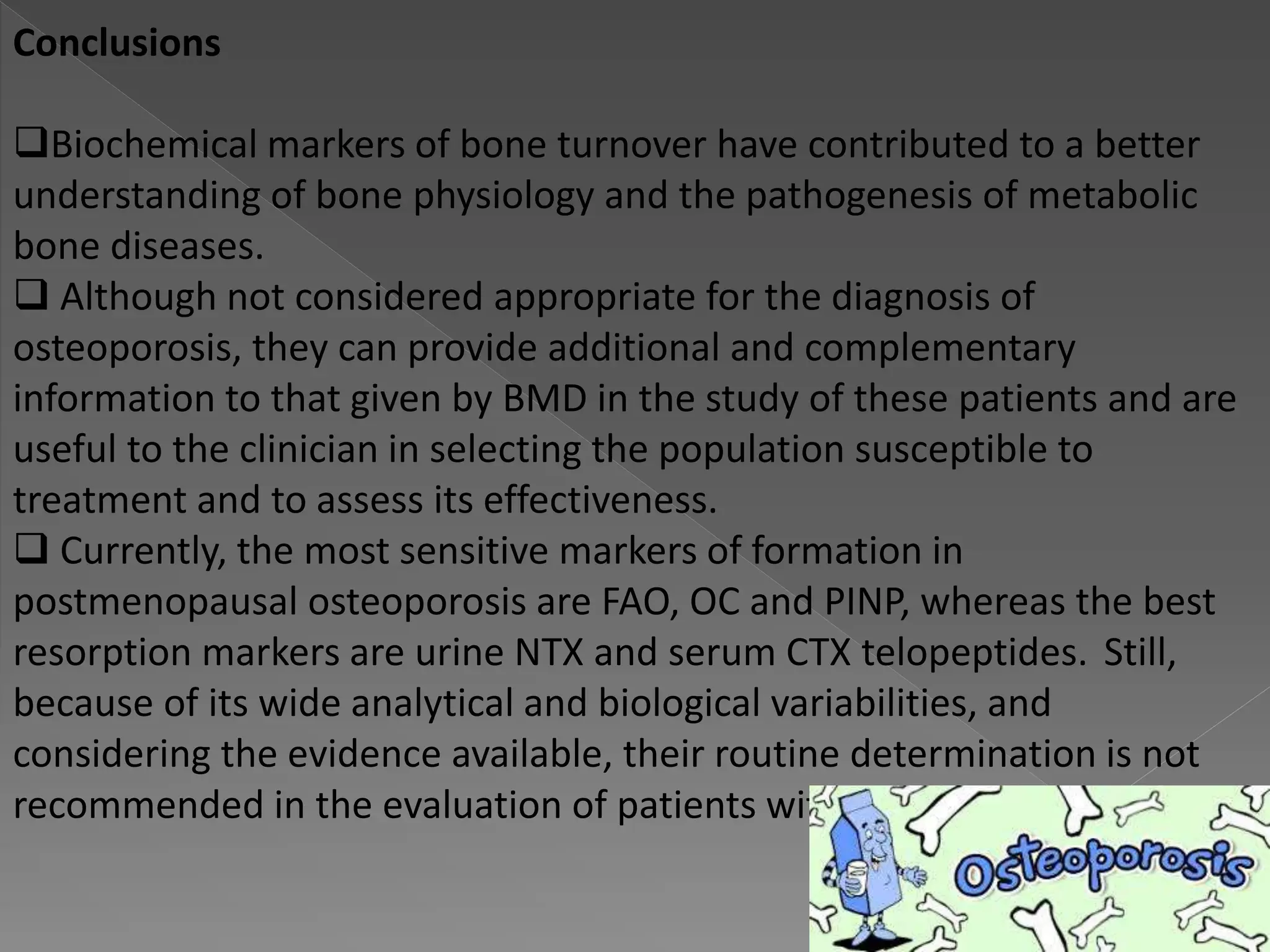 Biochemical markers of bone remodeling | PPTX