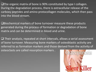 Biochemical markers of bone remodeling | PPTX