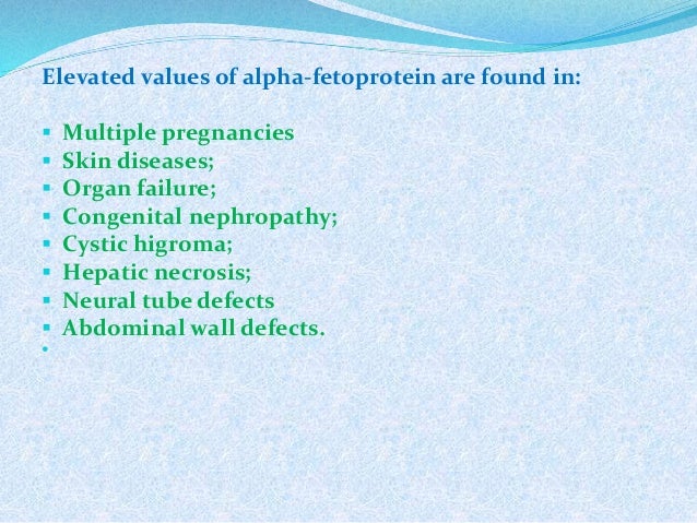 Biochemical markers of prenatal diagnosis