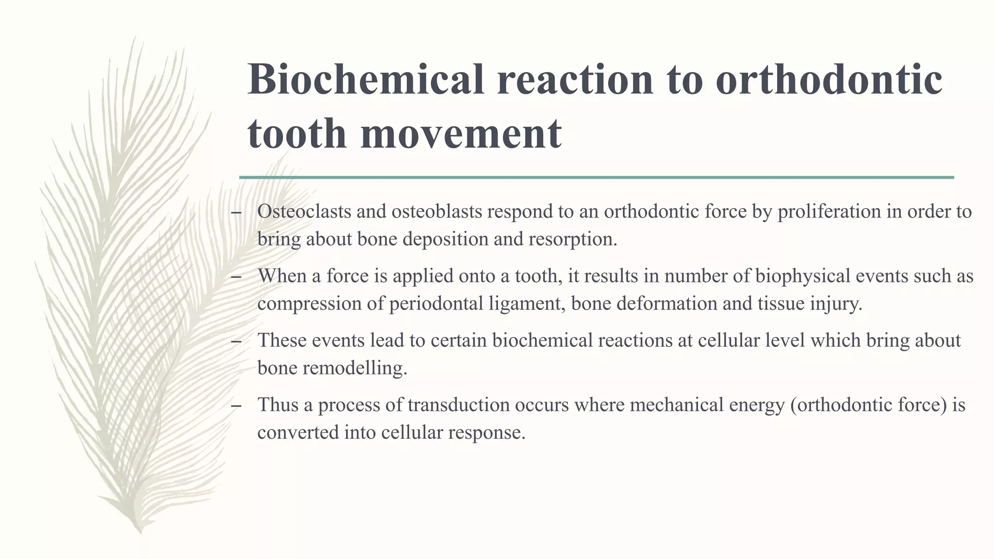 Biochemical and pharmacological mediators of orthodontic tooth movement ...