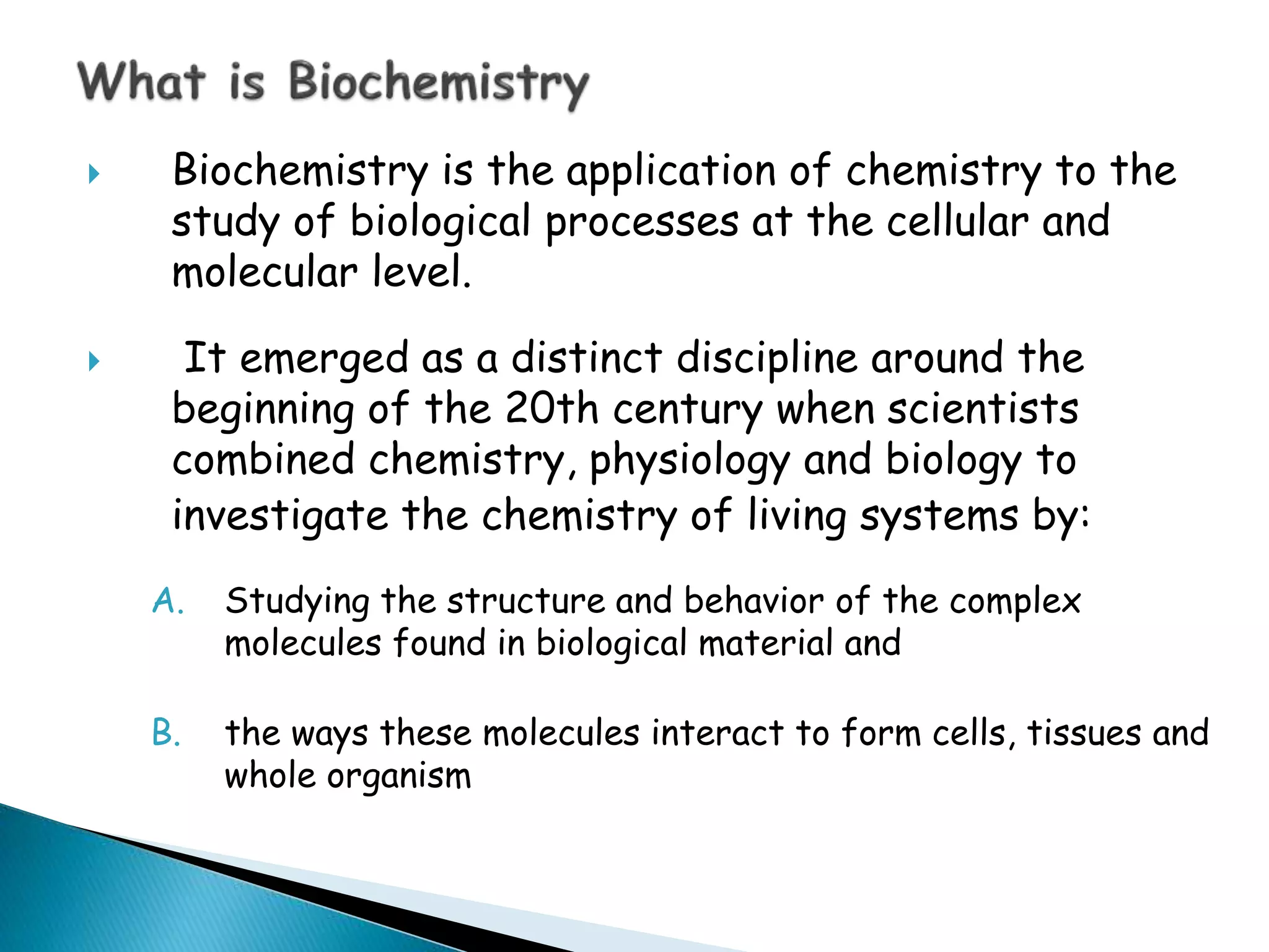 Biochemical organization of the cell | PPTX