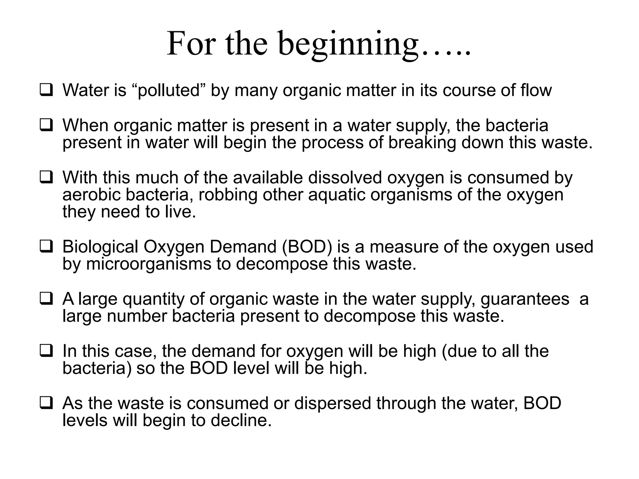 Biochemical oxygen demand | PPTX