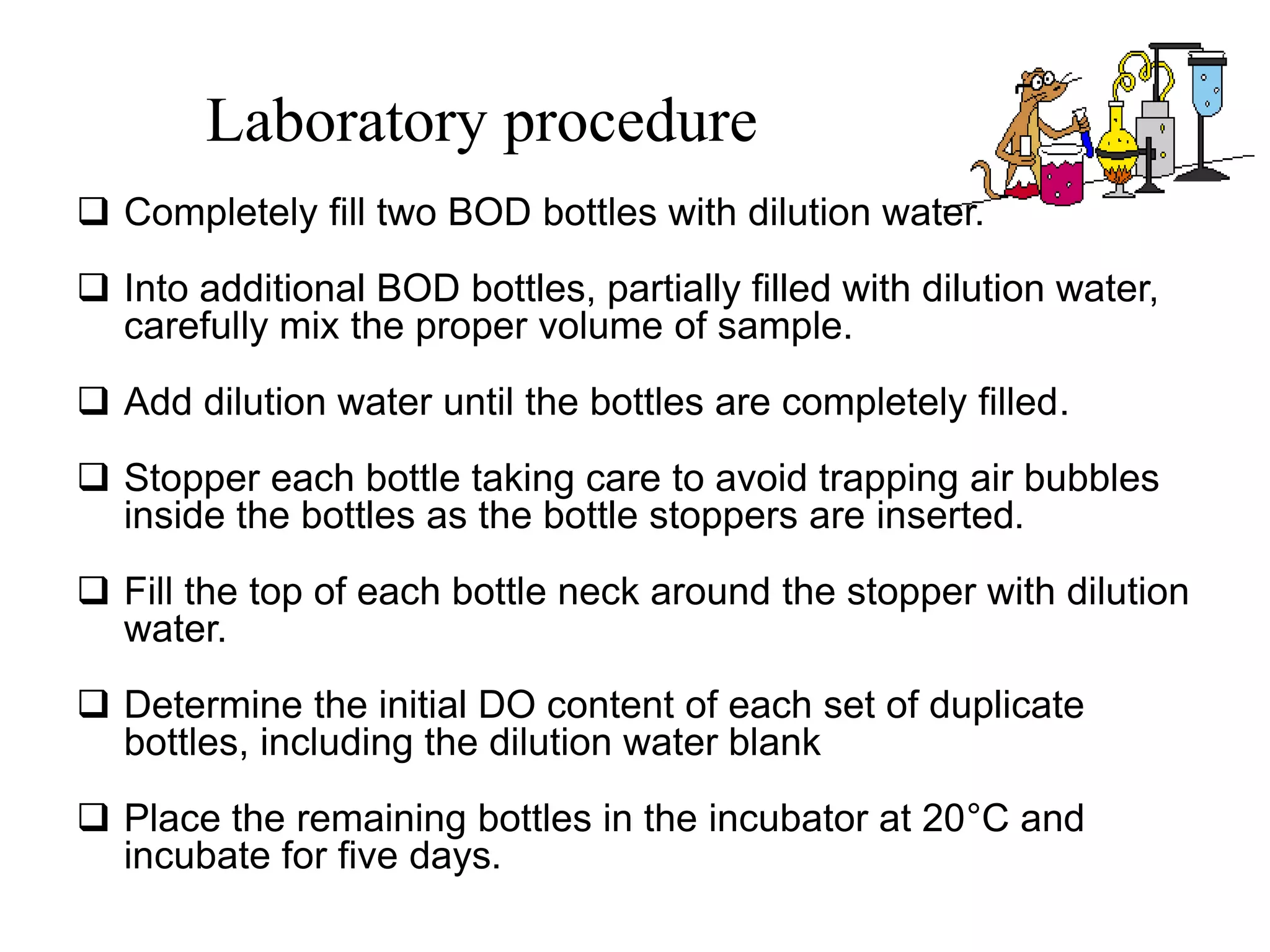 Biochemical oxygen demand | PPTX