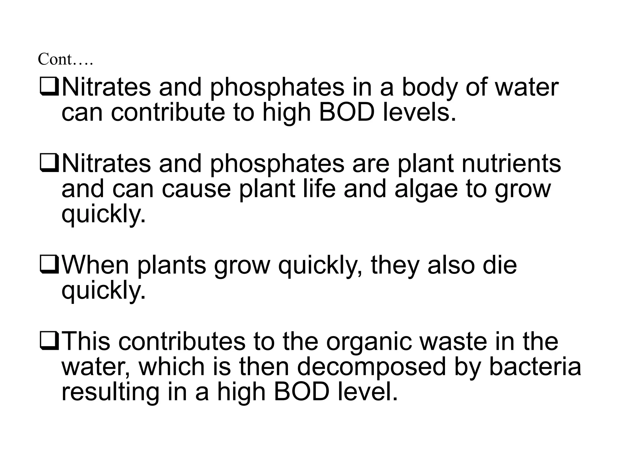 Biochemical oxygen demand | PPTX