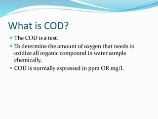 Biochemical oxygen demand | PPTX