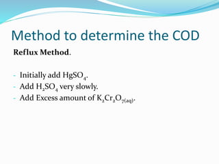Biochemical oxygen demand | PPTX
