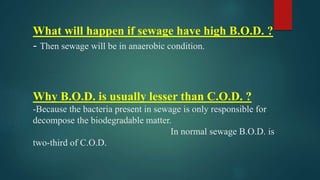 Biochemical oxygen demand(bod) | PPTX