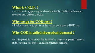 Biochemical oxygen demand(bod) | PPTX