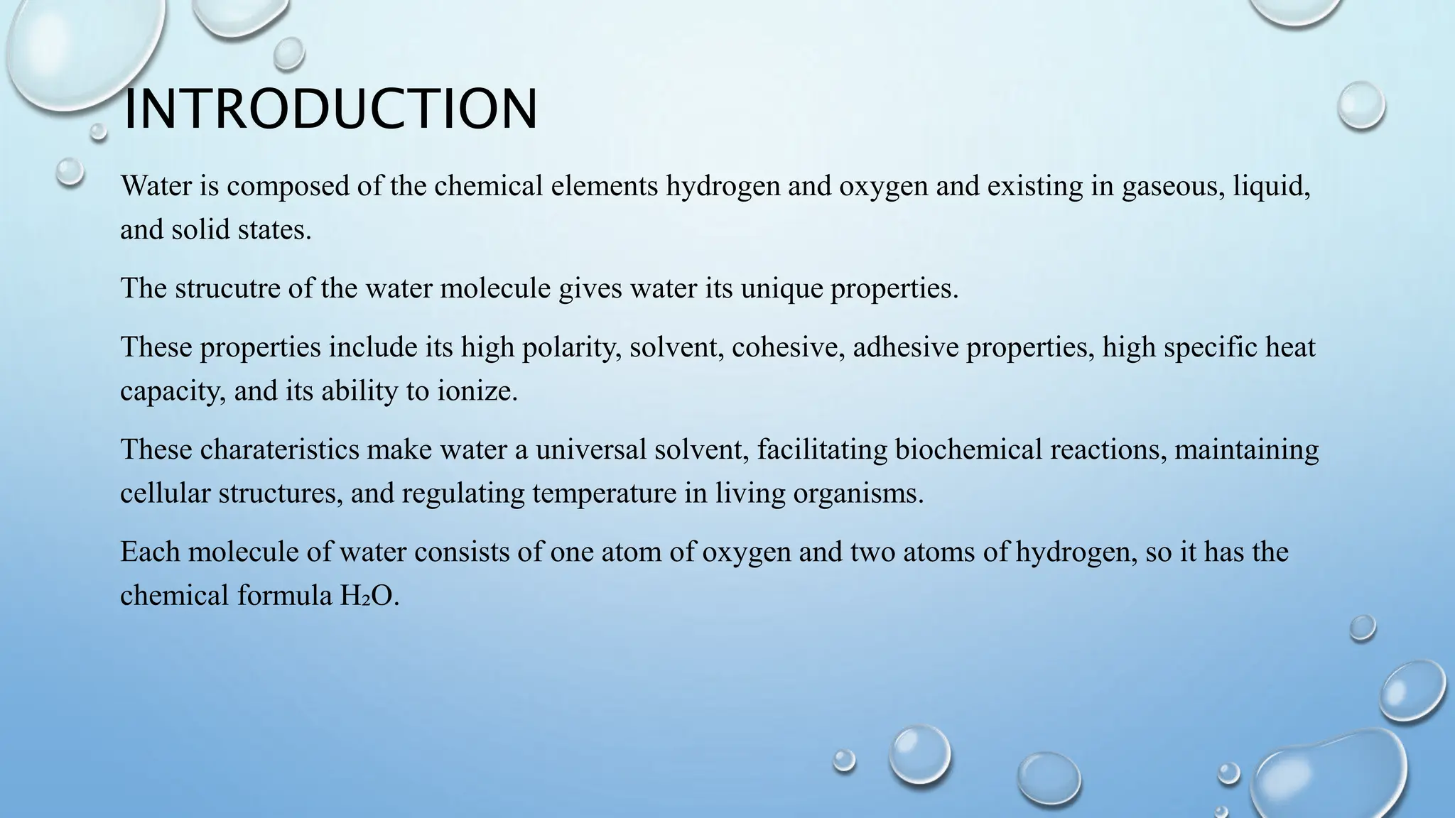 BIOCHEMICAL PROPERTIES OF WATER .Raveesh.pptx