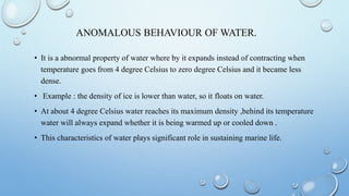 BIOCHEMICAL PROPERTIES OF WATER .Raveesh.pptx