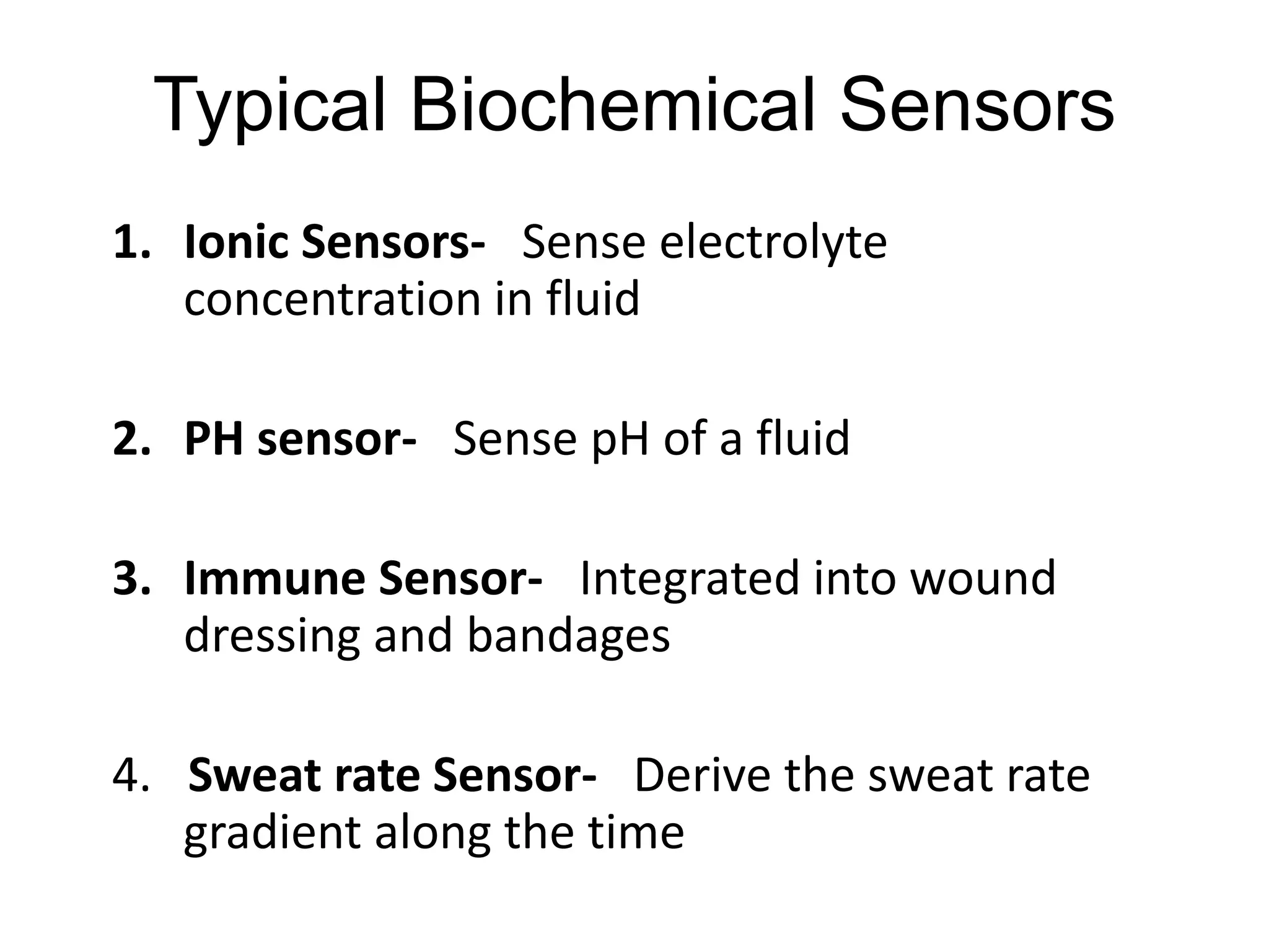 Bio chemical senors | PPTX
