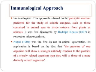 biochemical technique in taxonomy studies | PPTX