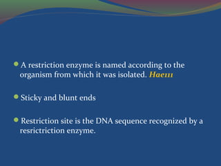 Biochemical techniques used in molecular genetics | PPT
