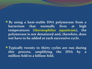 Biochemical techniques used in molecular genetics | PPT