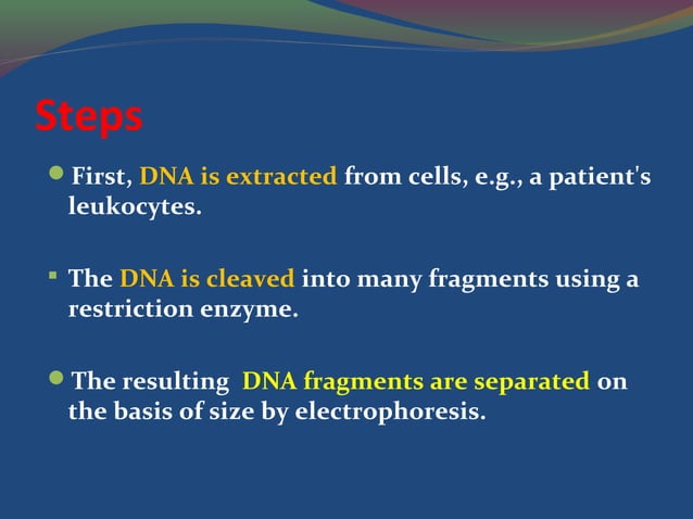 Biochemical techniques used in molecular genetics | PPT